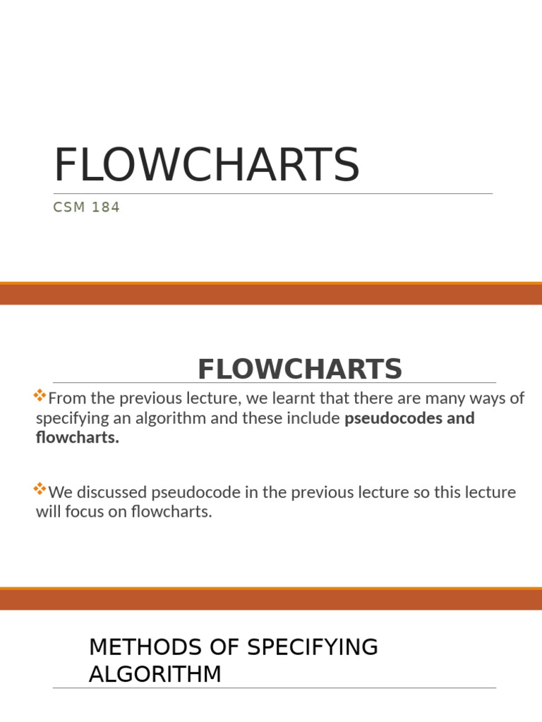 Lecture 7 Flowchart | PDF