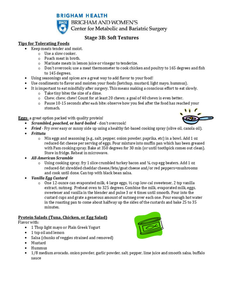 Soft Texture Food Tips for Recovery | PDF | Baking | Yogurt
