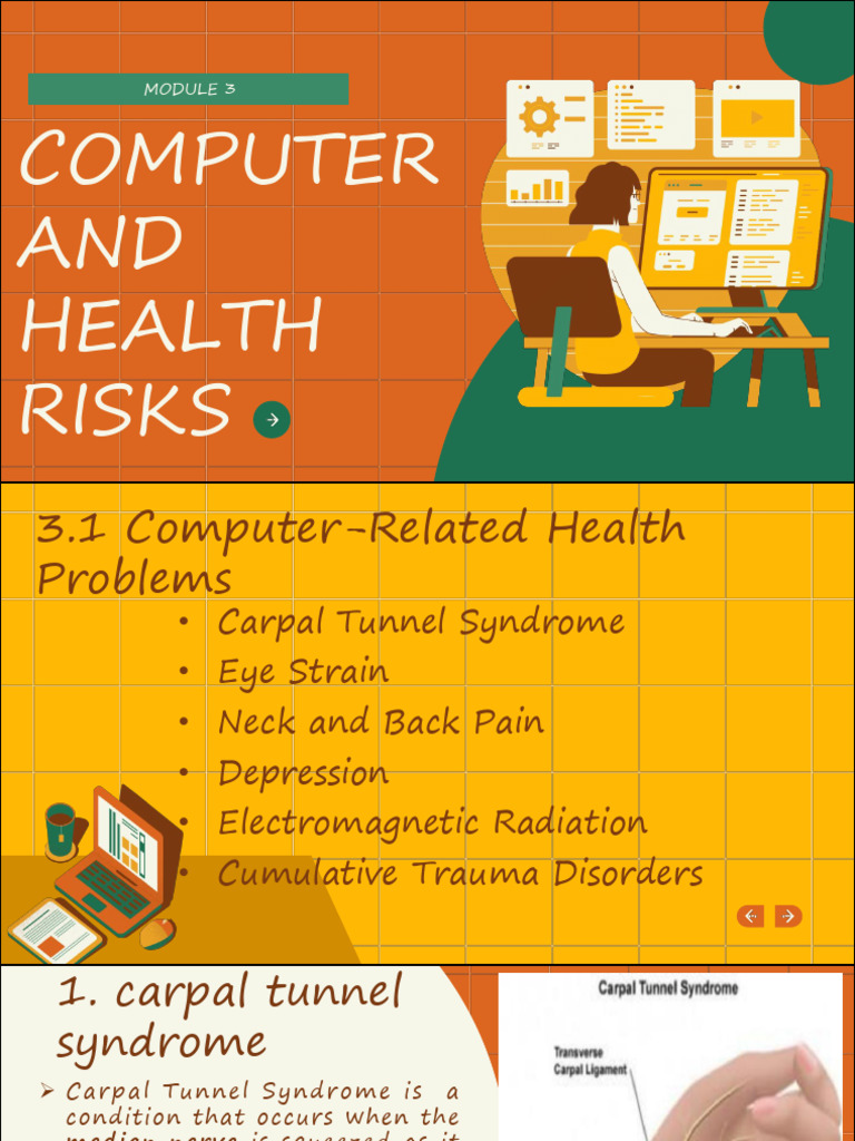 MODULE 3- COMPUTER AND HEALTH RISKS | PDF