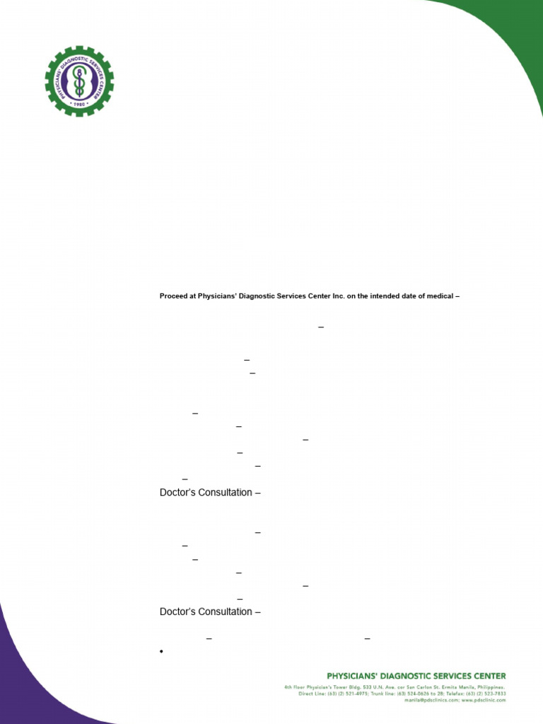 Pdsci Peme Instructions | PDF | Medical Specialties | Health Sciences