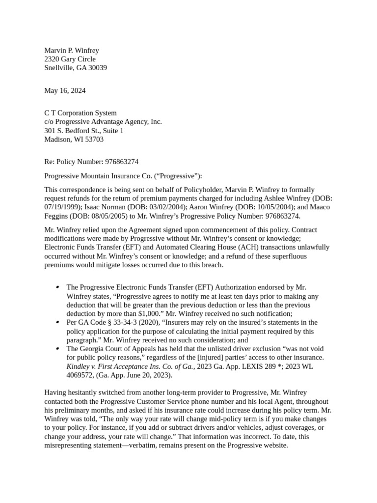 Refund Request for Insurance Premiums | PDF | Insurance | Private Law