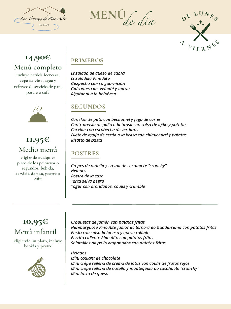 Menu de Dia-Web | PDF | Postres | Alimentos