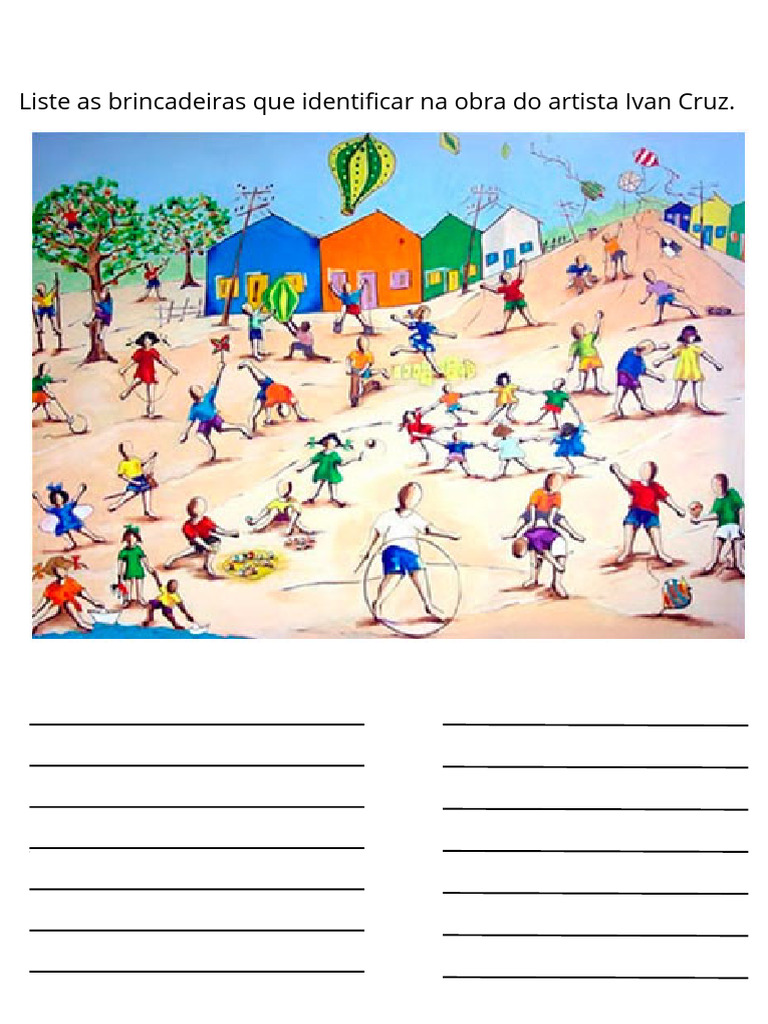 Atividade Brincadeiras Ivan Cruz | PDF