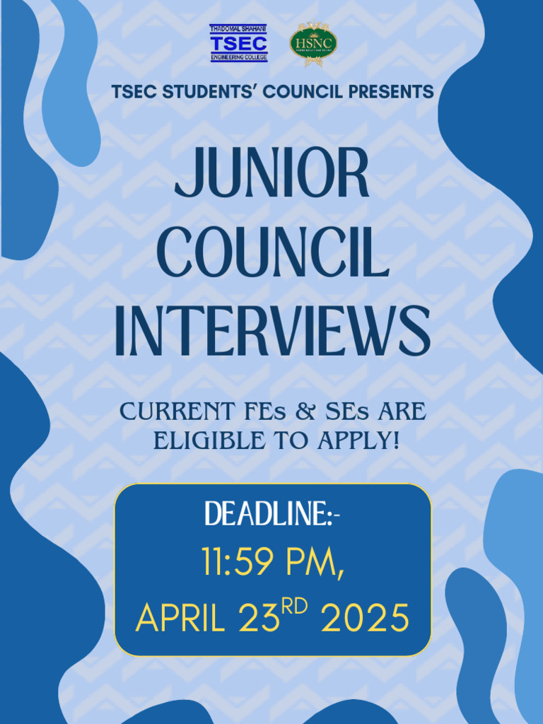 TSEC Student's Council Brochure 25-26 | PDF | Skill | Graphic Design