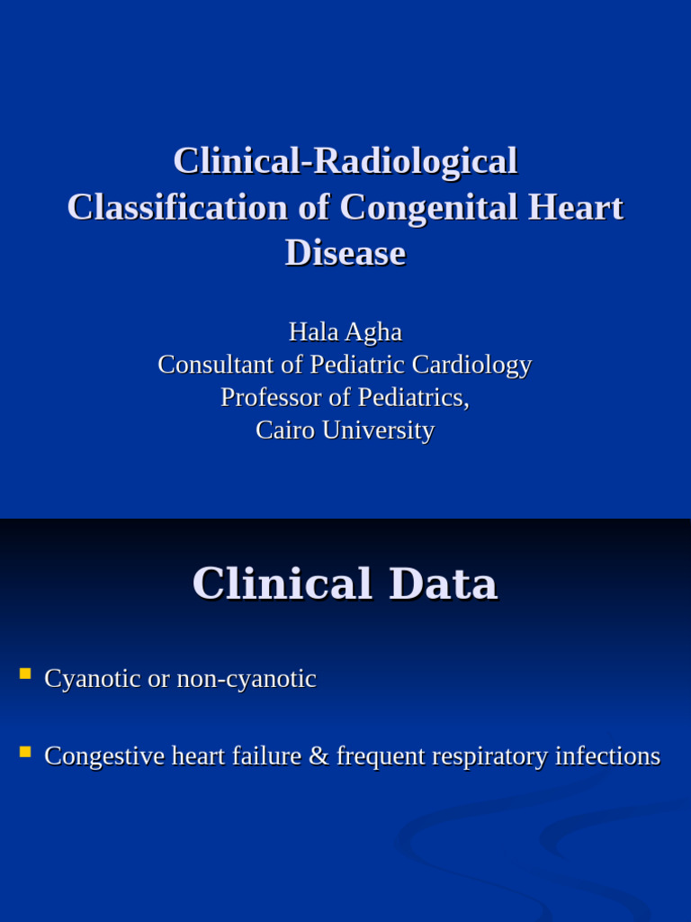 Congenital Heart Disease Classification Guide | PDF | Heart | Aorta