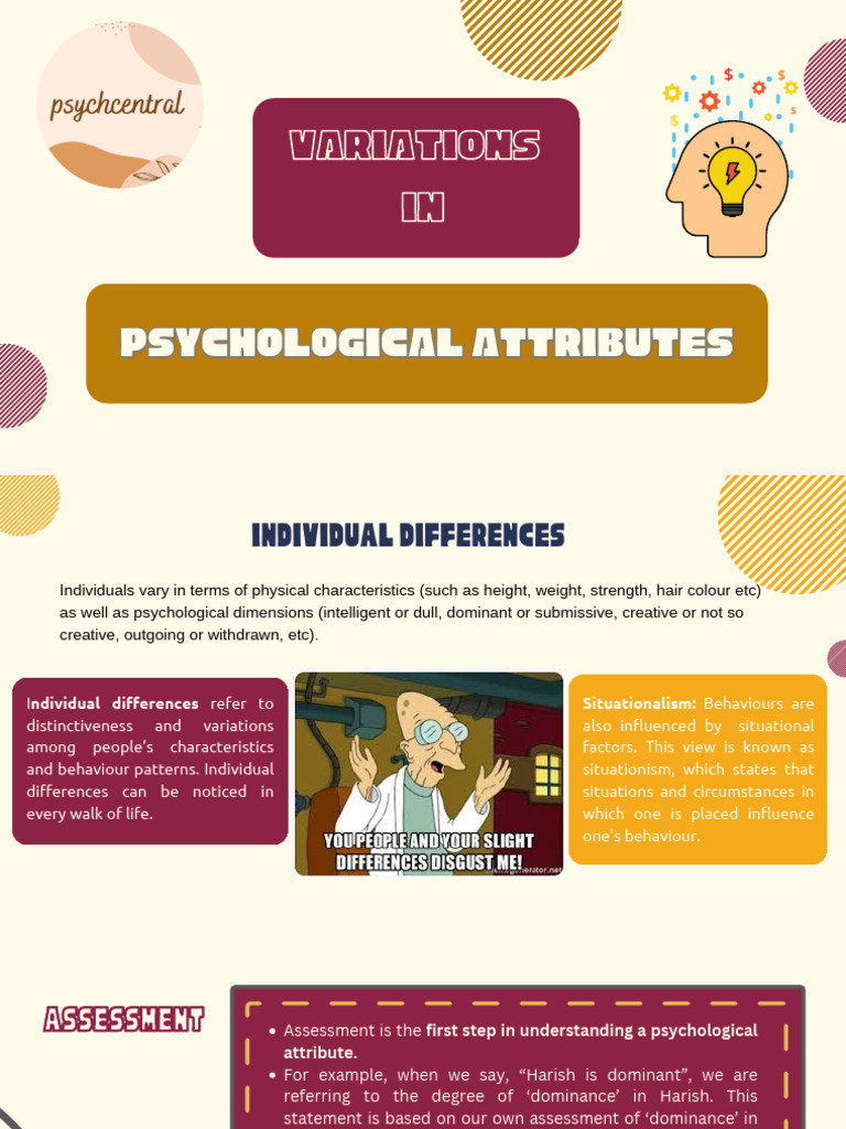 CH 1 - Variations in Psychological Attributes | PDF | Intelligence ...