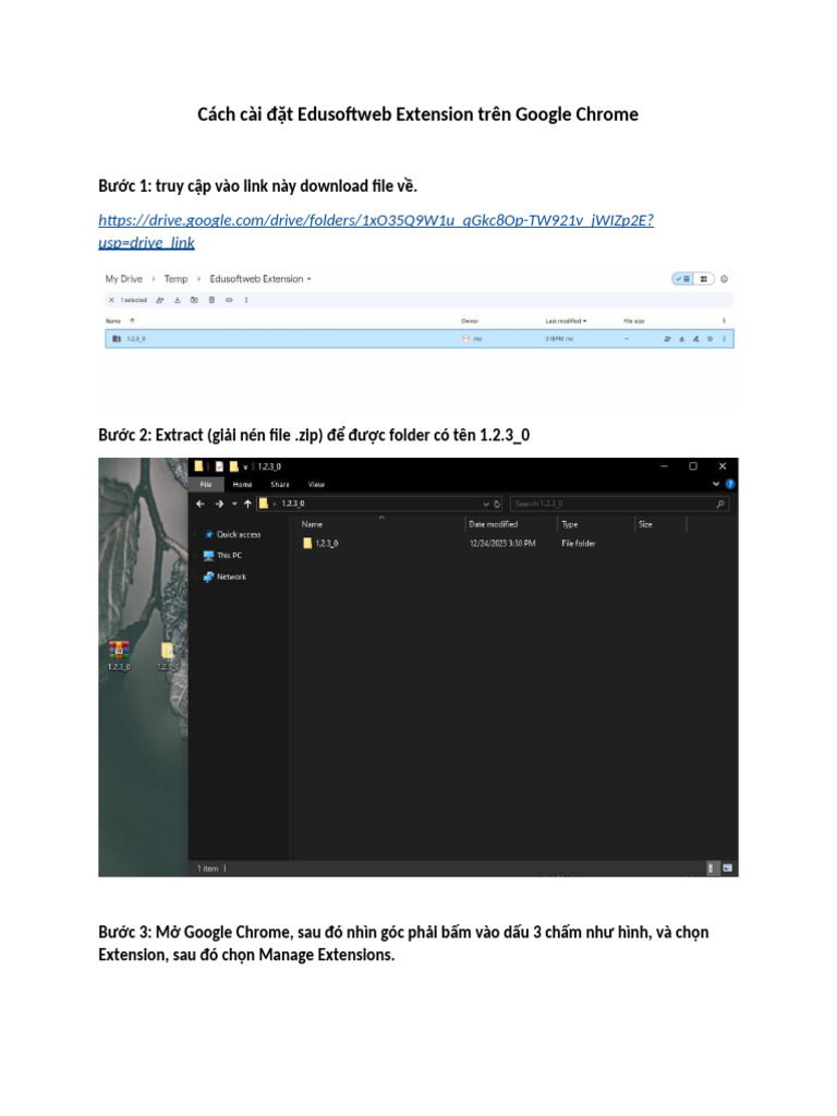 Cách cài đặt Edusoftweb Extension trên Google Chrome | PDF
