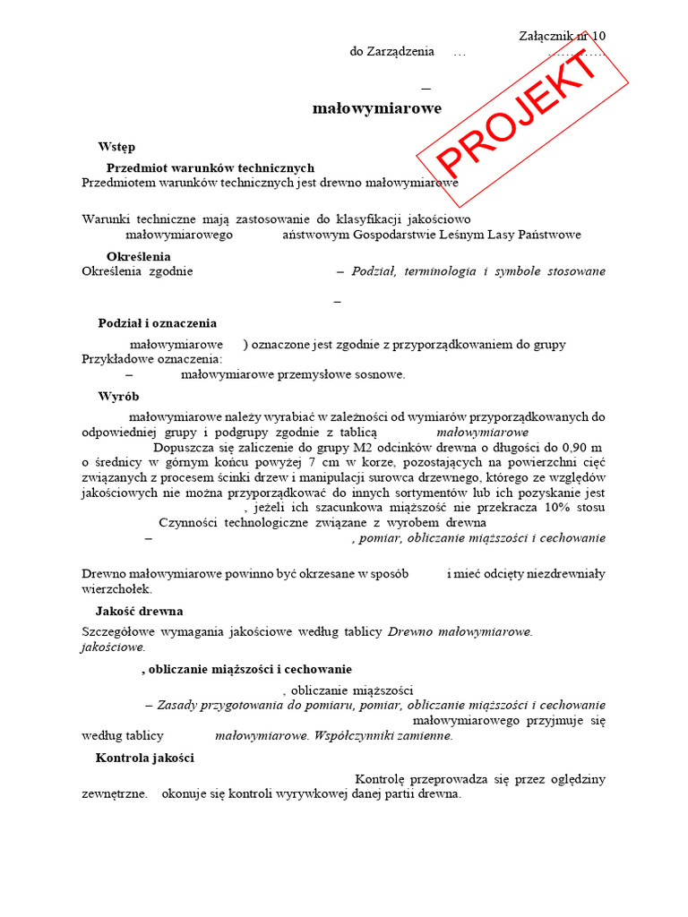 Drewno Maowymiarowe Mod2024 v1.0 | PDF