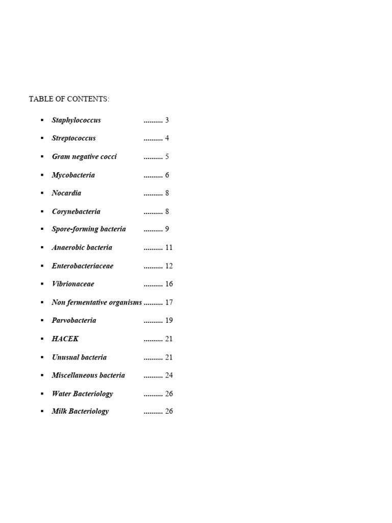 BACTERIOLOGY | PDF | Streptococcus | Staphylococcus