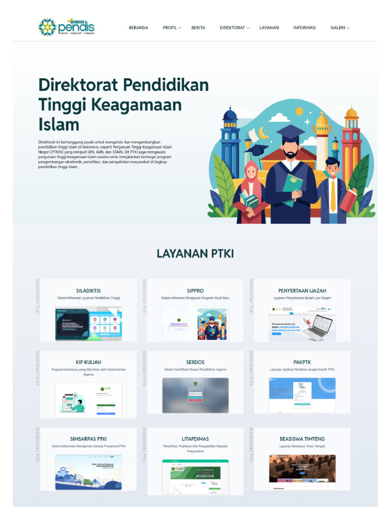 Screencapture Pendis Kemenag Go Id Ditptki - Ok | PDF