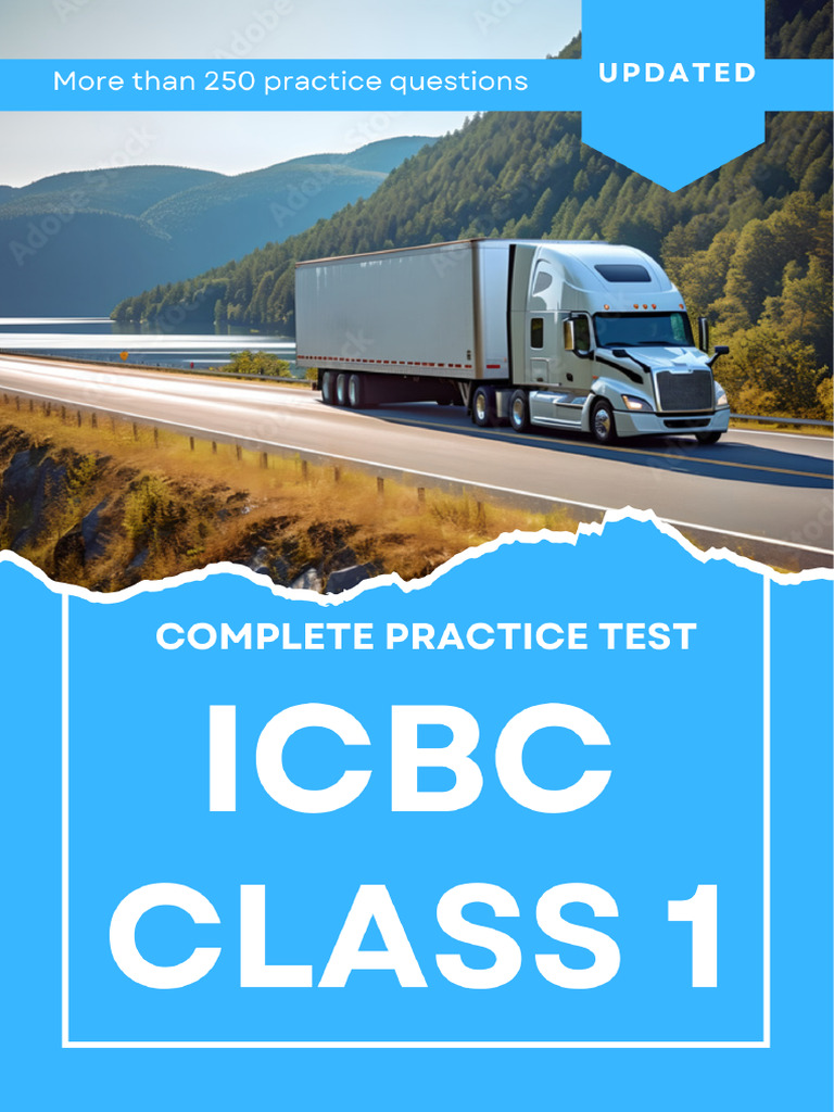 Complete ICBC Class 1 Practice Test | PDF | Traffic | Traffic Light