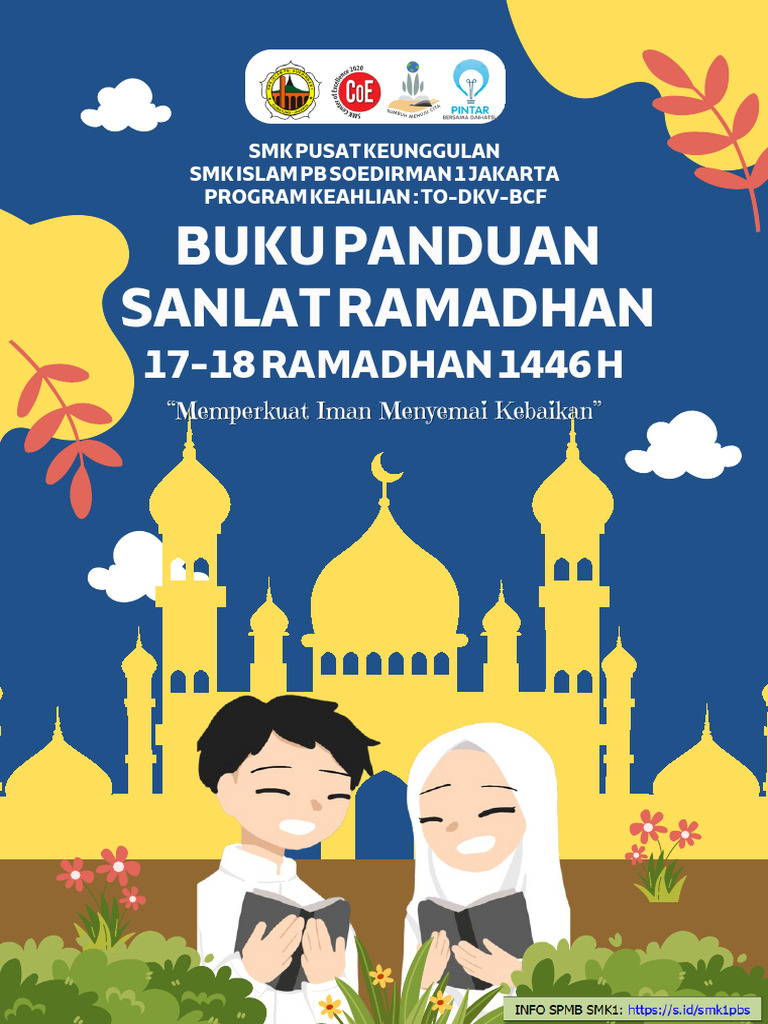 Panduan Ibadah Dan Kegiatan Ramadan Sampul Buku Siswa Biru Ilustrasi | PDF