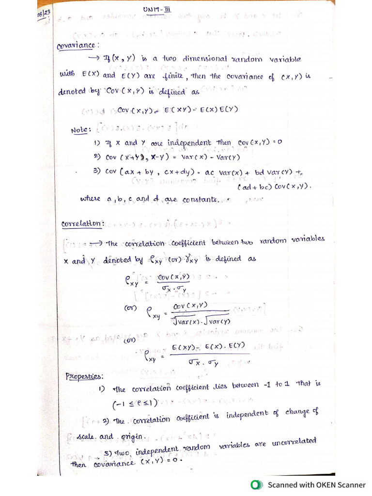 Unit 3 - Statistics for Engineers - -3 | PDF