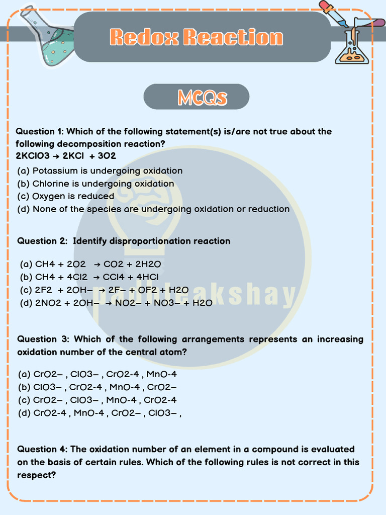 Redox Reaction | PDF | Electrochemistry | Redox