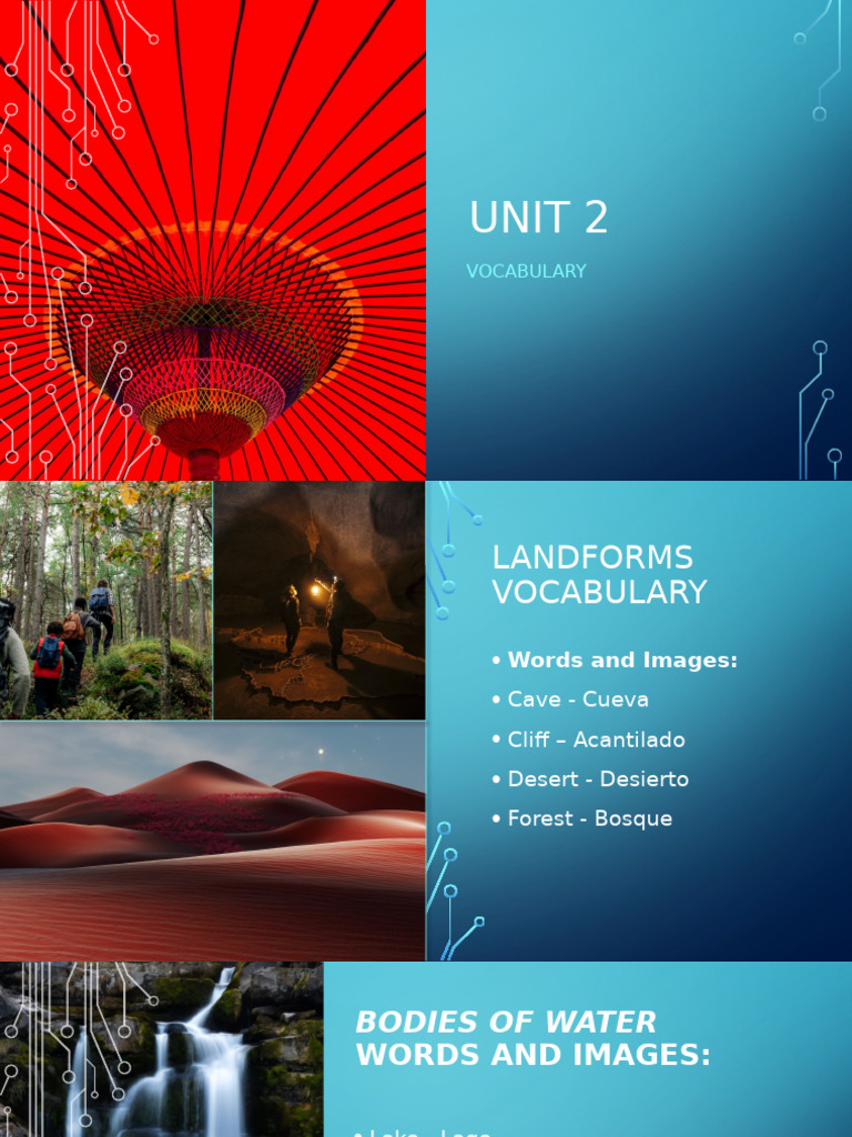 Vocabulary of Landforms and Nature | PDF
