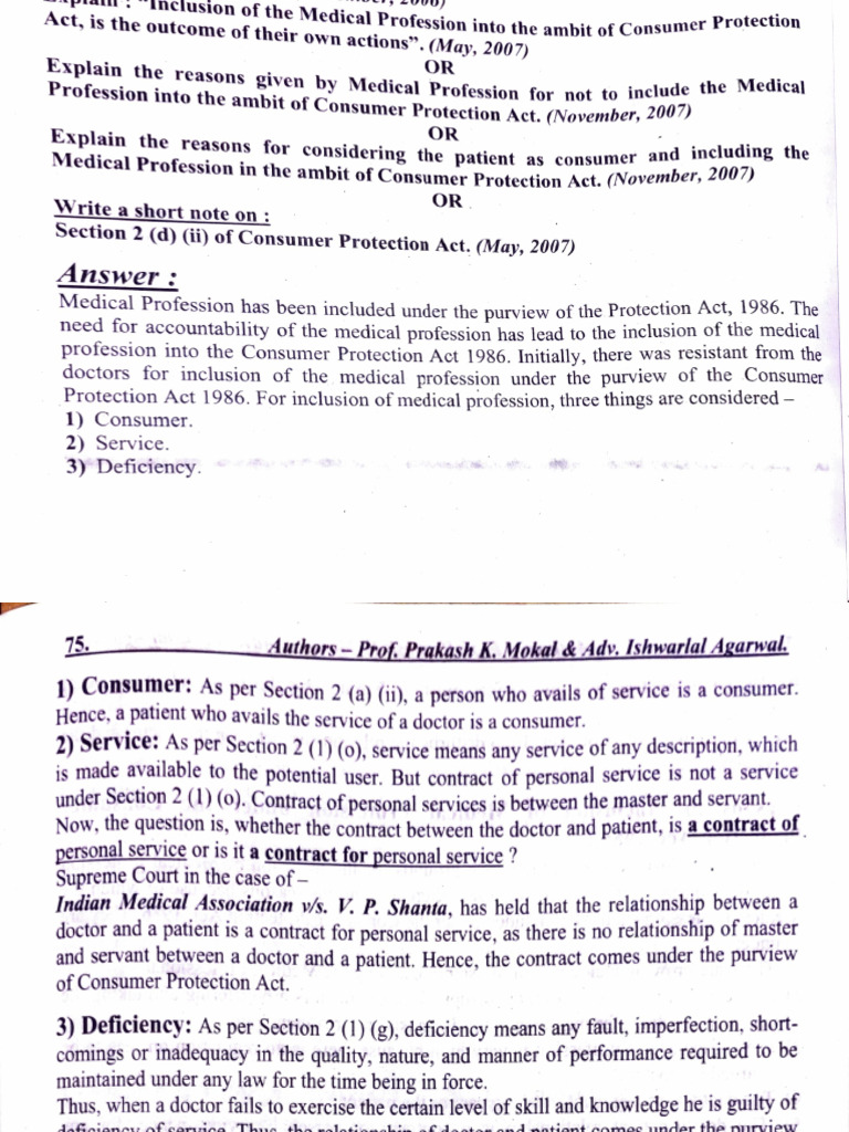 Medical Profession and Consumer Protection Act | PDF | Negligence ...