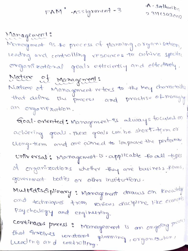 Fam Assignment 3 | PDF