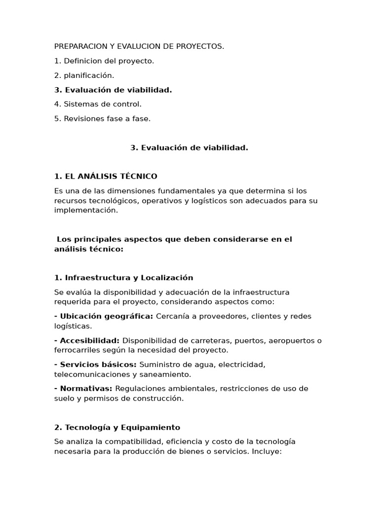 Evaluacion de La Viabilidad (Prep y Eval-Proyect) | PDF | Estudio de factibilidad | Mercado ...