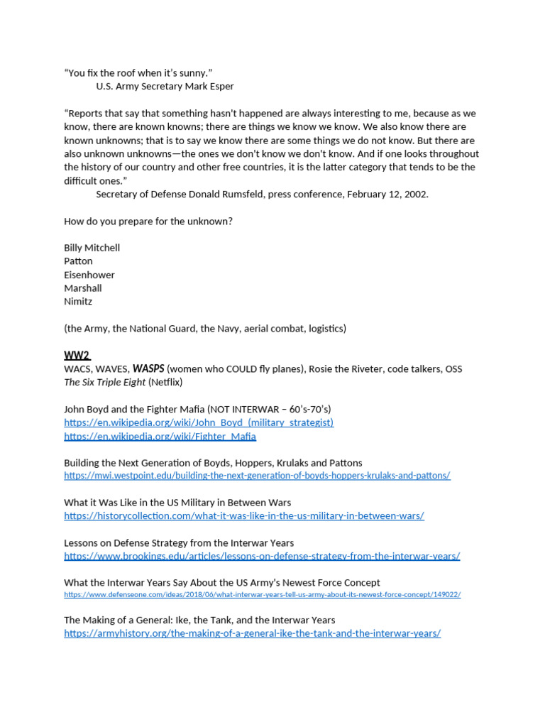 Military Innovation in the Interwar Era | PDF | Artillery | Infantry
