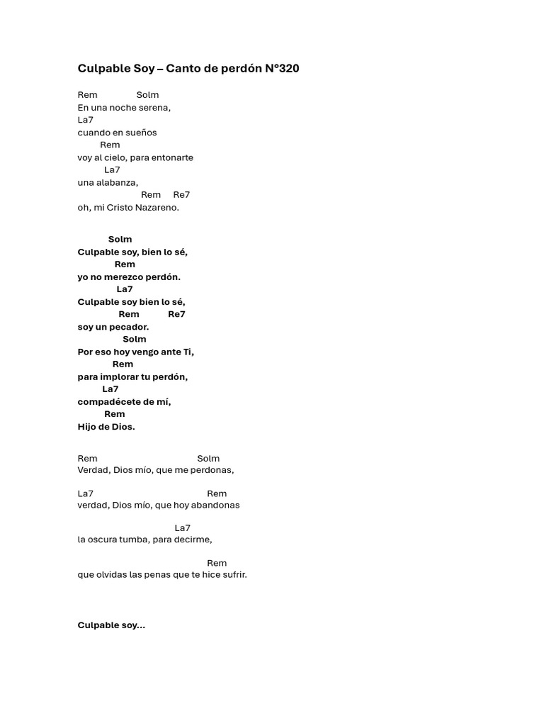 Culpable Soy | PDF