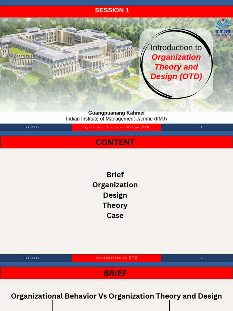 SS-1 - Introduction To OTD | PDF | Organizational Behavior | Social ...
