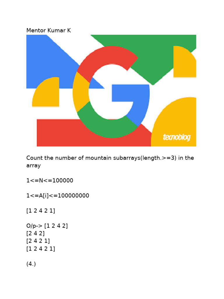 Google SDE Interview Problem. | PDF