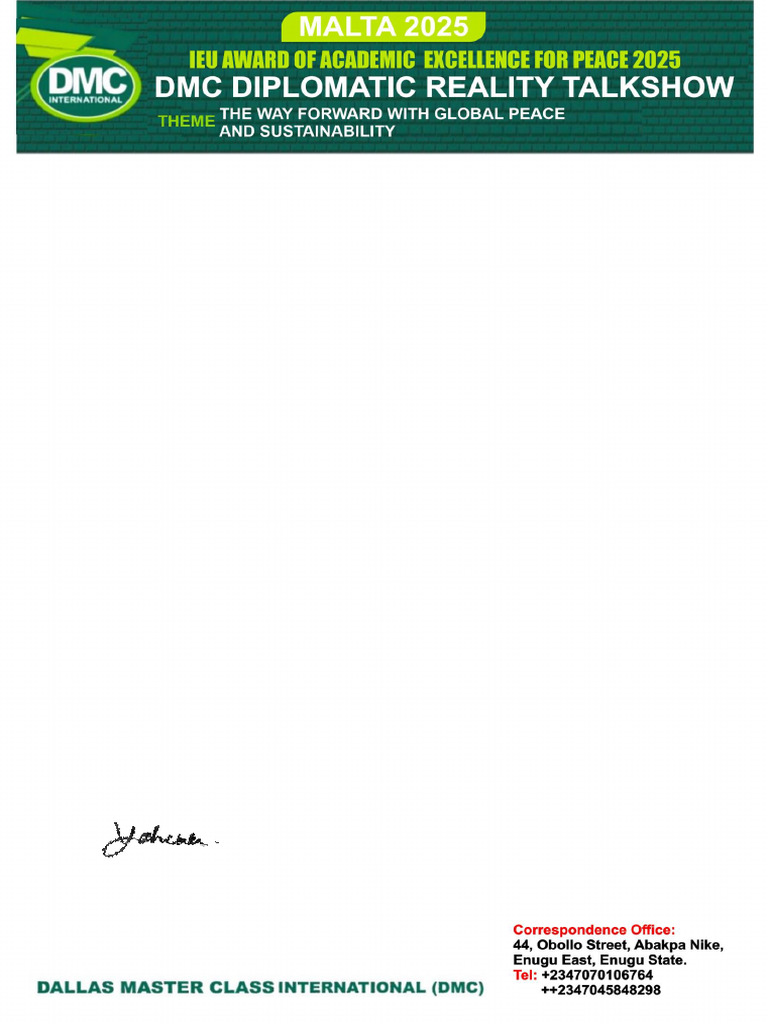 DMC Garden City University Proposal 1 | PDF