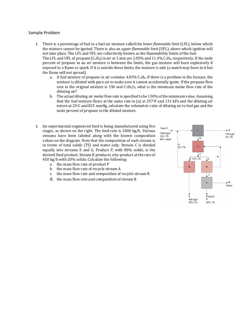 ChemE 2 Sample Problem | PDF