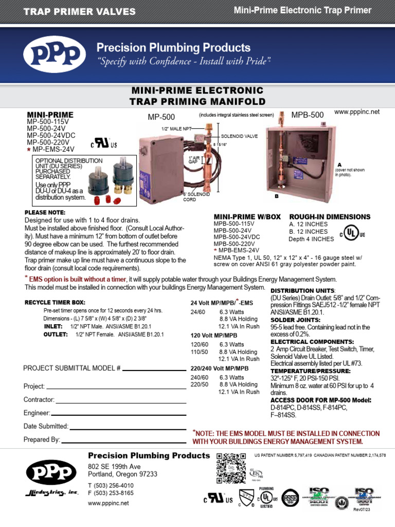 TPV Mini Prime 150 07 23 | PDF | Manufactured Goods | Equipment
