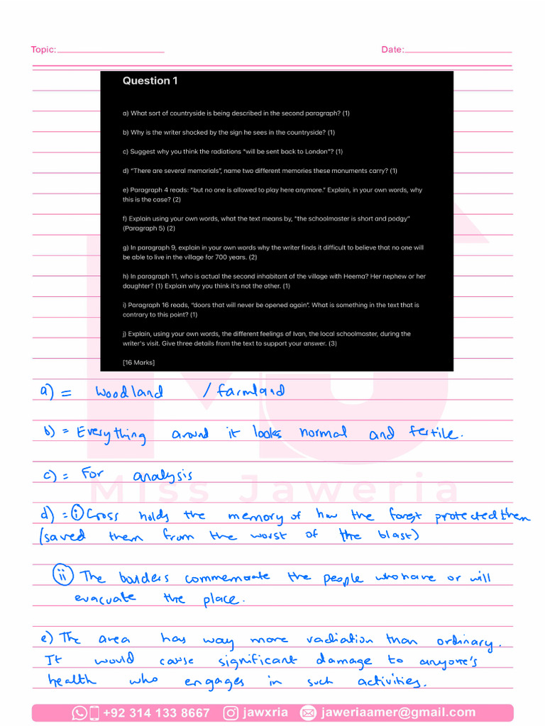 Nuclear Landscape - Marking Scheme | PDF