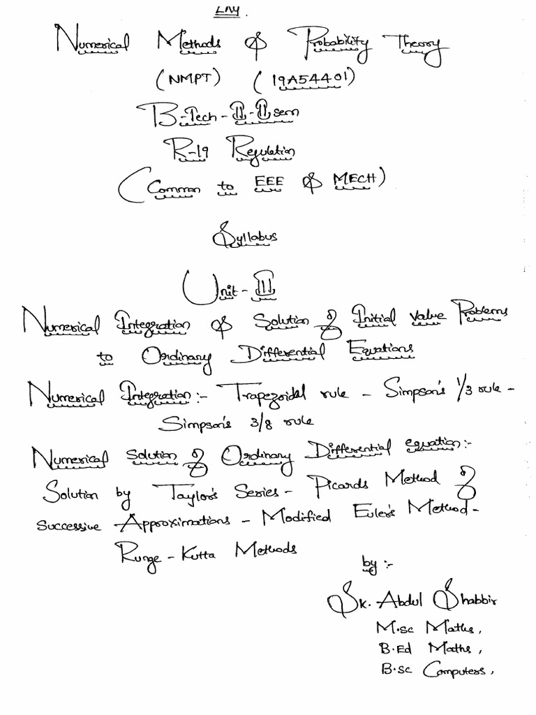 NMPT Unit 3 | PDF