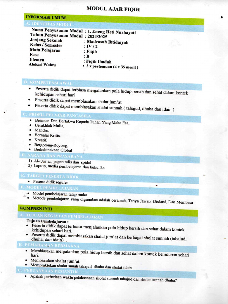 Modul Ajar | PDF
