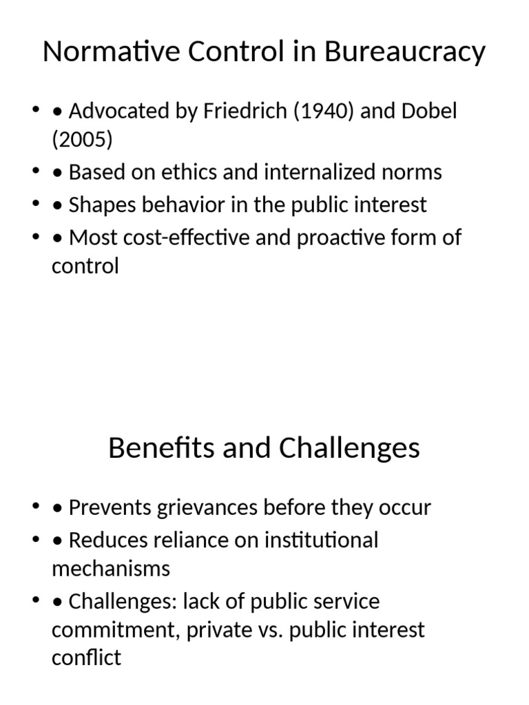 Normative Control 4 Slides With Notes | PDF