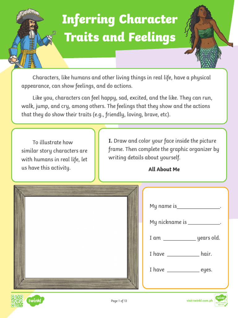 T 1665665201 Inferring Character Traits and Feelings - Ver - 4 | PDF