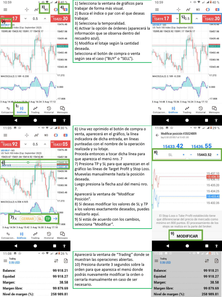 Trabajar en app MT5 | PDF
