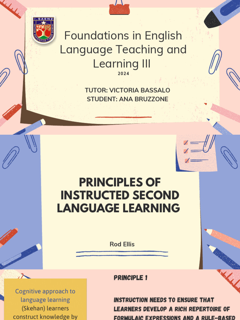 Principles of Second Language Learning | PDF | Learning | Fluency