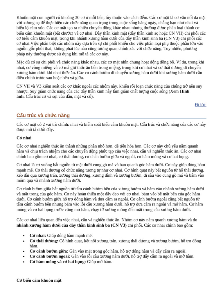 Nội dung cơ vùng đầu GP1 | PDF