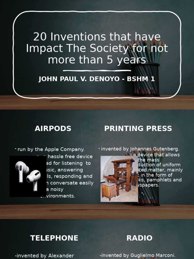 Inventions Transforming Society Today | PDF