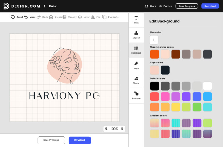 Beautiful Flower Girl Logo Design.com Logo Maker Design.com | PDF