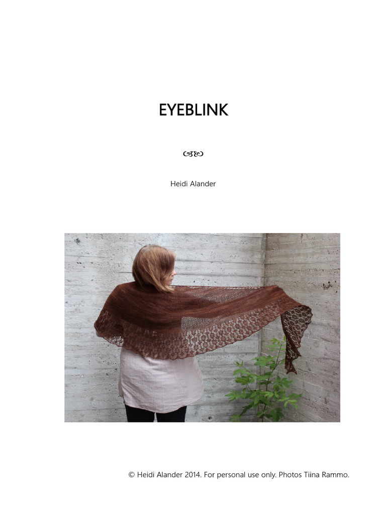 Heidi Alander's Adjustable Shawl Pattern | PDF