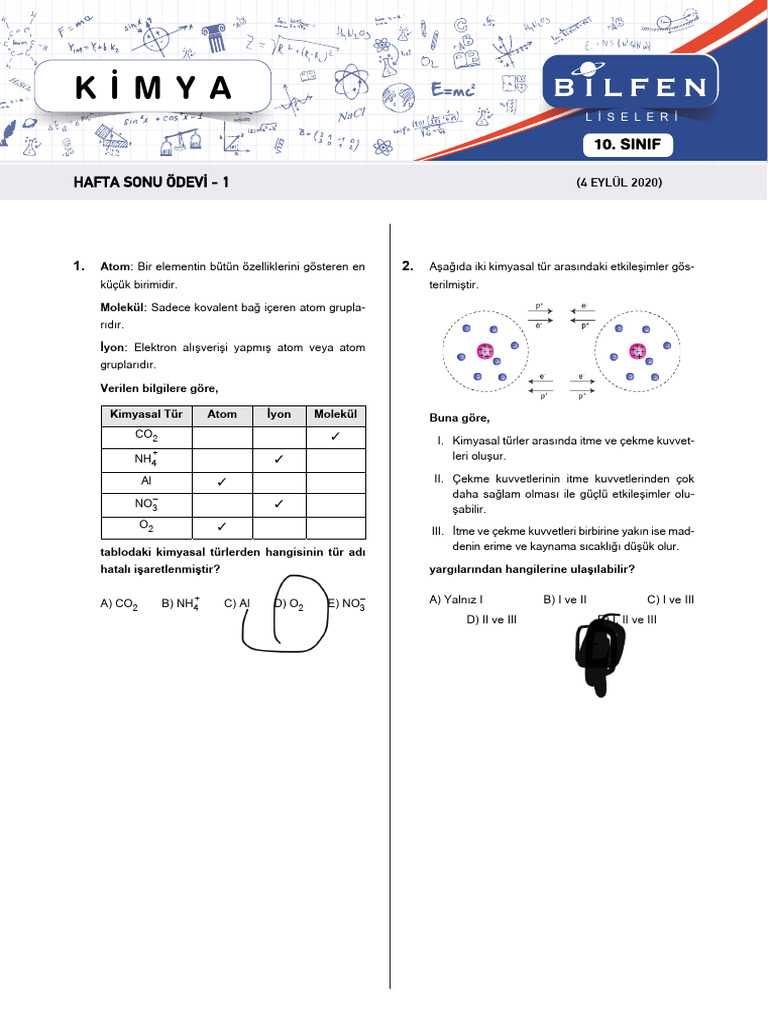 K MYA: Hafta Sonu Ödev - 1 | PDF
