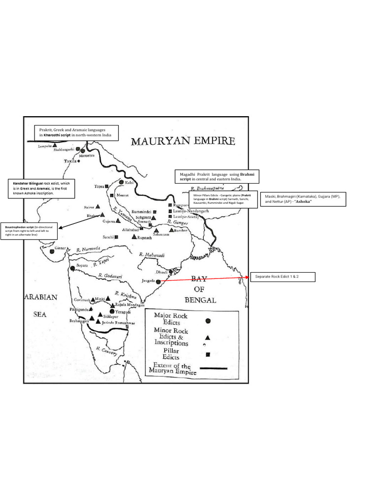 Ashoka Edict & Inscription | PDF | Ashoka | Ancient India