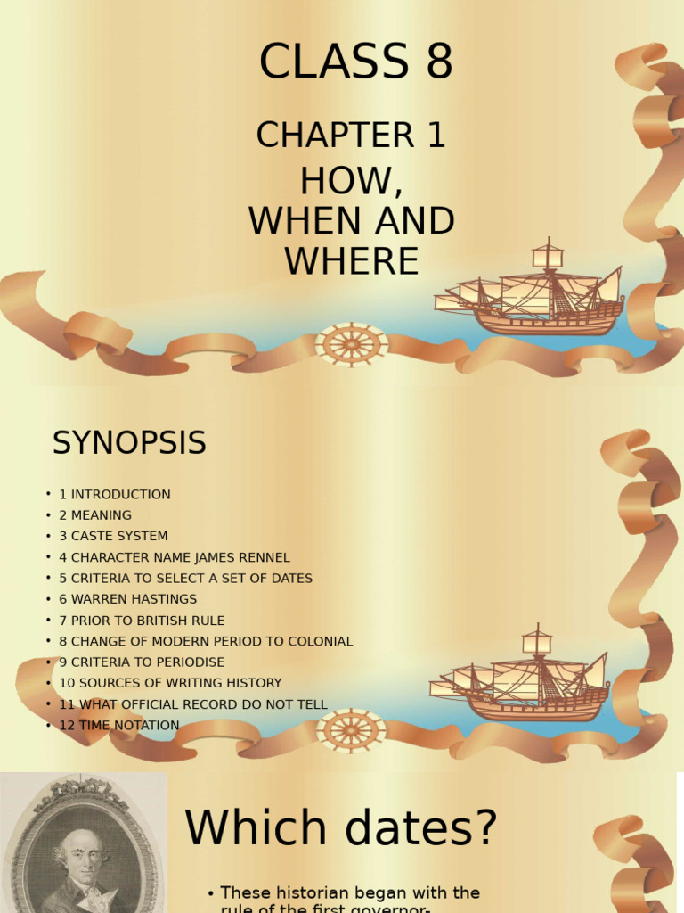 History PPT CH 1 Class 8 | PDF