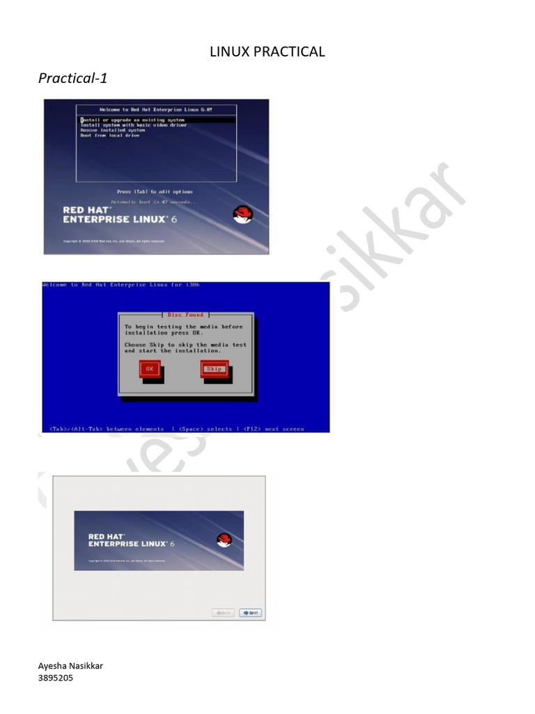 Ayesha's Linux Practical | PDF