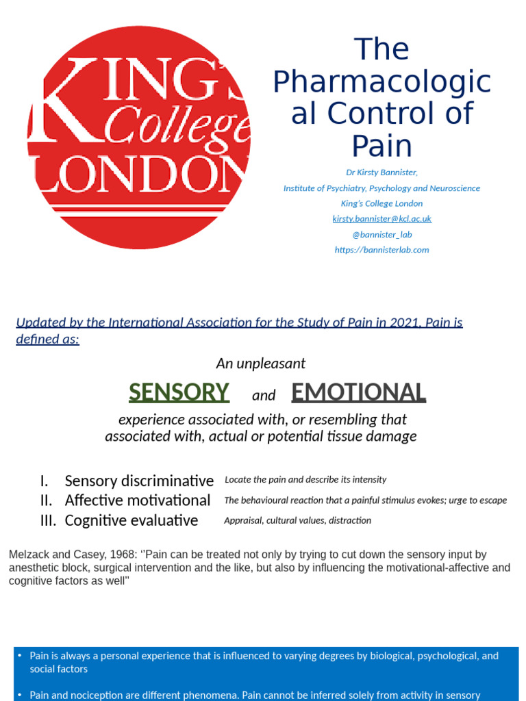Pharmacological Pain Management Overview | PDF | Pain | Analgesic