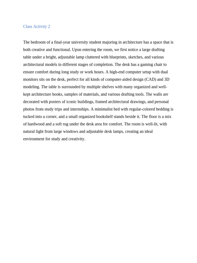 Class Activity 2 | PDF