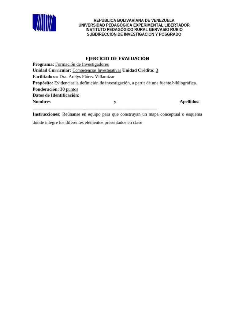 Primera Evaluacion Competencias Investigativas | PDF