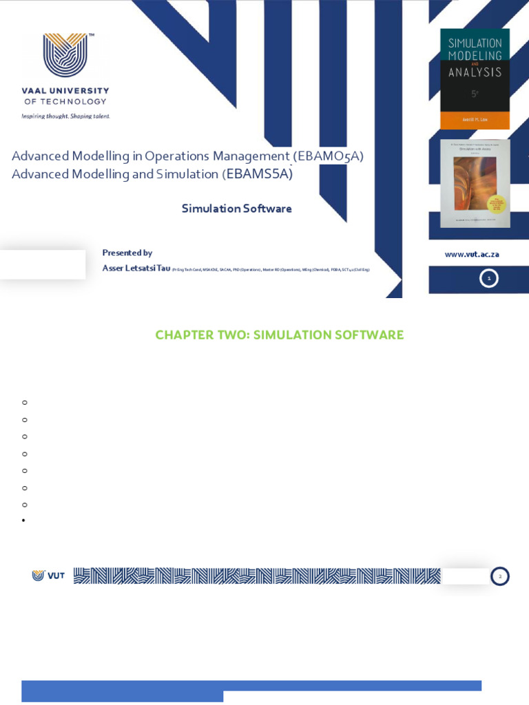 Lecture 2 s2 - Simulation Modelling | PDF | Simulation | Computer ...
