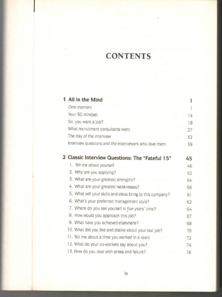 101 Job Interview Questions | PDF