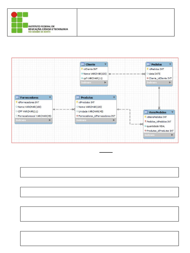 Atividade de banco de dados -select- | PDF | SQL | Bancos de dados